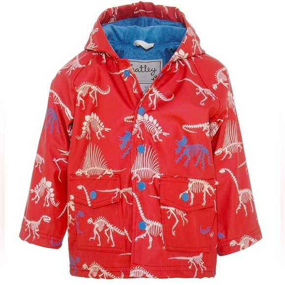 Hatley | Jackets & Coats | Hatley Dinosaur Bones Skeleton Raincoat 2m ...